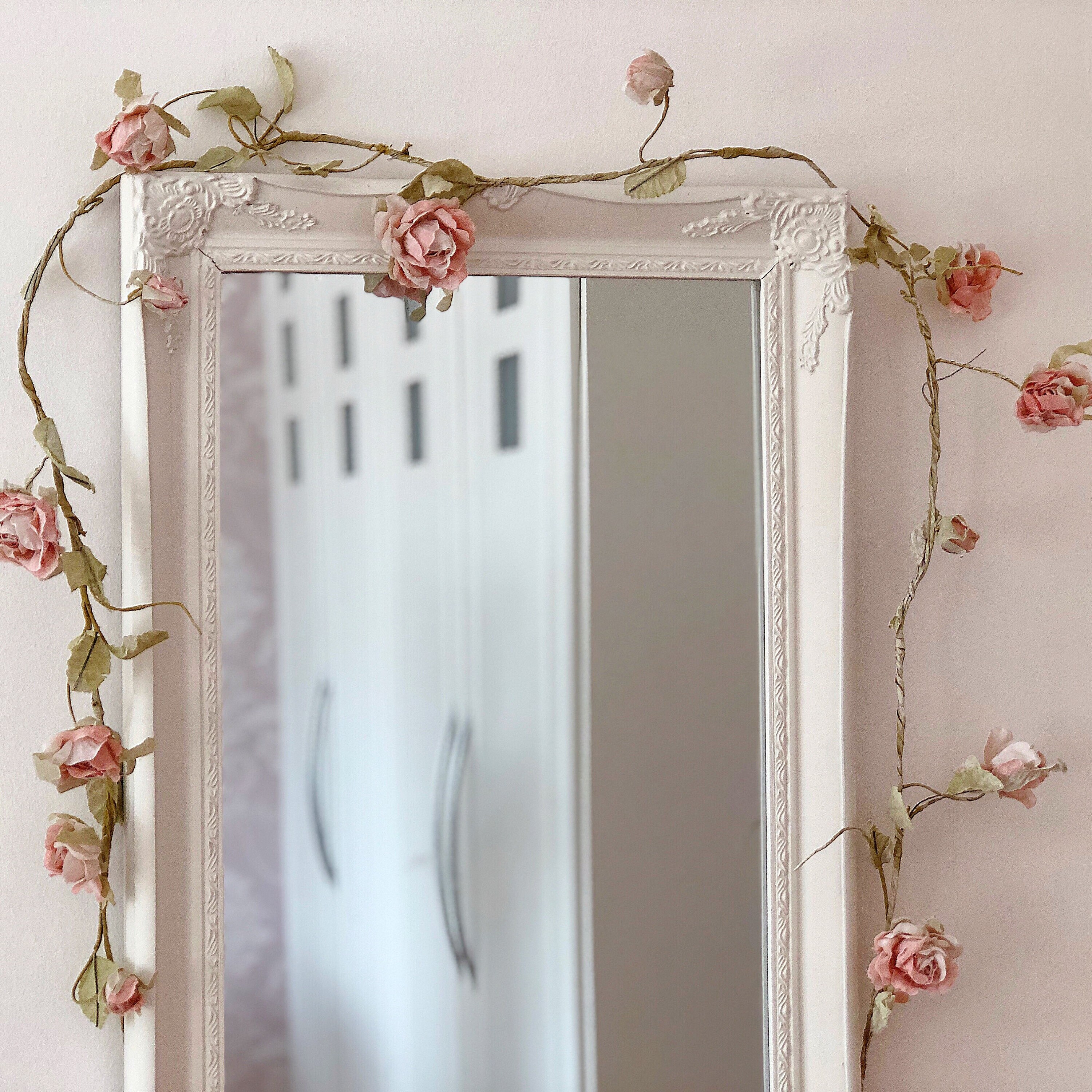 Blush Pink Shabby Vintage Chic Rose Flower Garlandfloral | Etsy UK