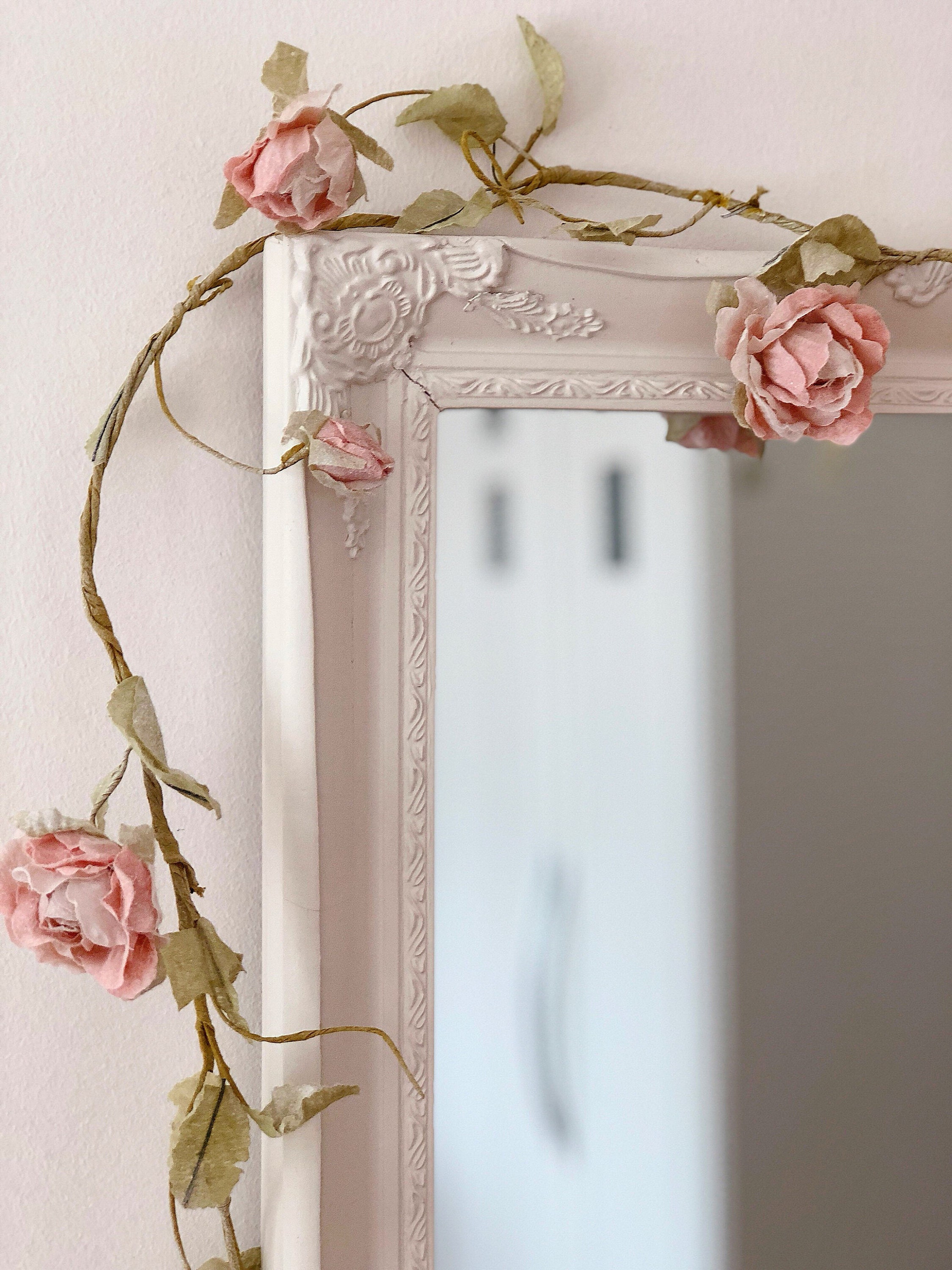 Blush Pink Shabby Vintage Chic Rose Flower Garlandfloral | Etsy UK