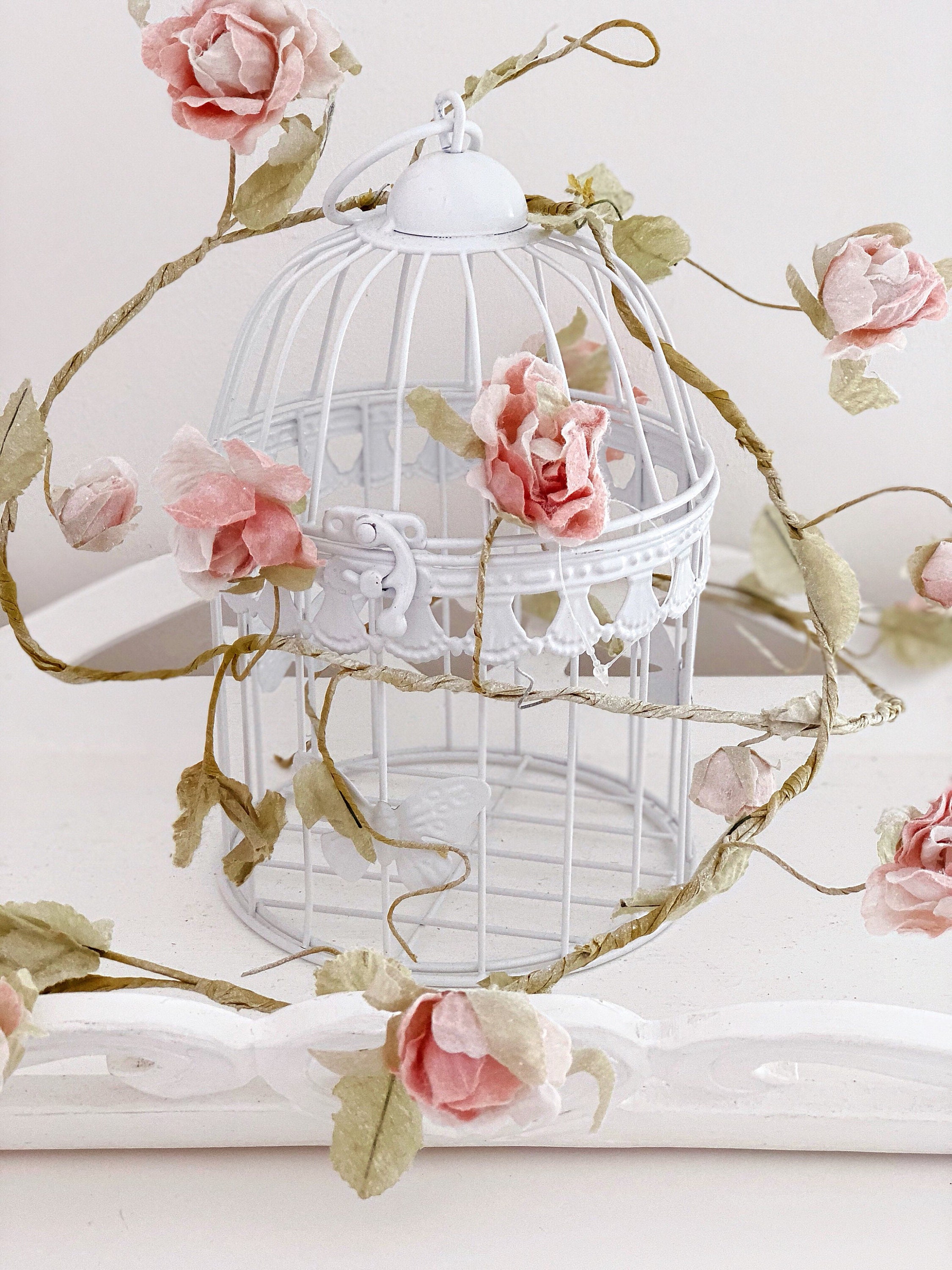 Blush Pink Shabby Vintage Chic Rose Flower Garlandfloral | Etsy UK