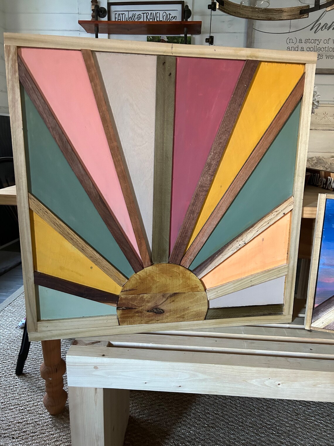 Happy Scrappy Wooden Sunset - Etsy