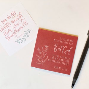 Sticky Note Bible Verses, Gift for Christian Teen, Encouraging Bible ...