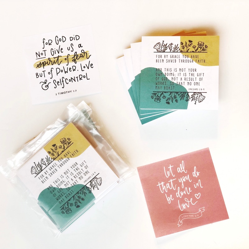 Sticky Notes Bible Verse - Etsy