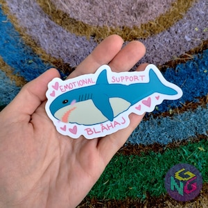Blahaj Sticker, Shark Sticker, Shark Plush, Gift for Trans, Shark Decal ...