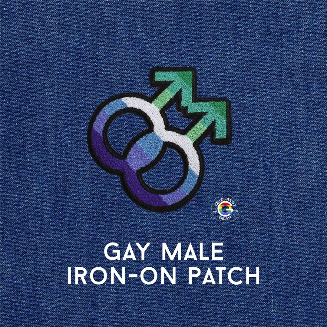Gay Male Patch MLM Symbol Iron on Patch LGBTQA Gift for - Etsy