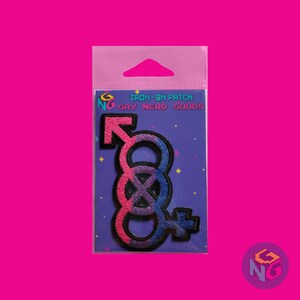 Bisexual Patch Bi Symbol Iron on Patch LGBTQA+ Bisexual Pride Bi Pride ...