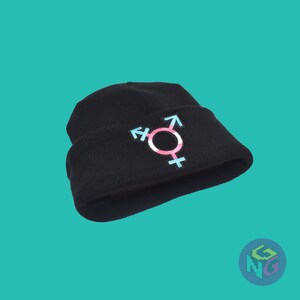 Transgender Beanie Transgender Pride Symbol Transgender Flag Beanie ...