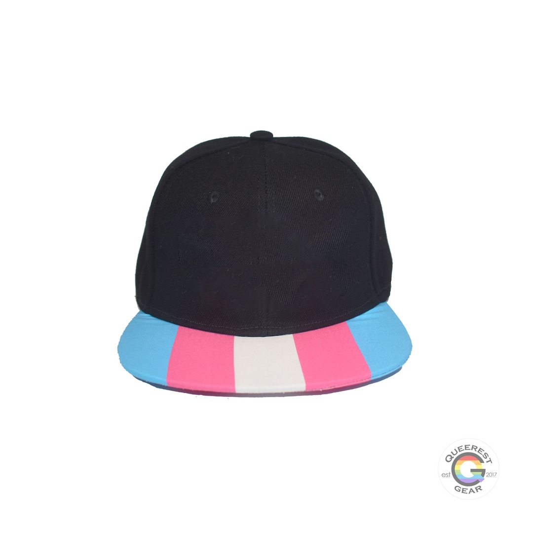 Discreet Textless Pride Snapback Hat, Subtle Transgender Pride, Subtle ...