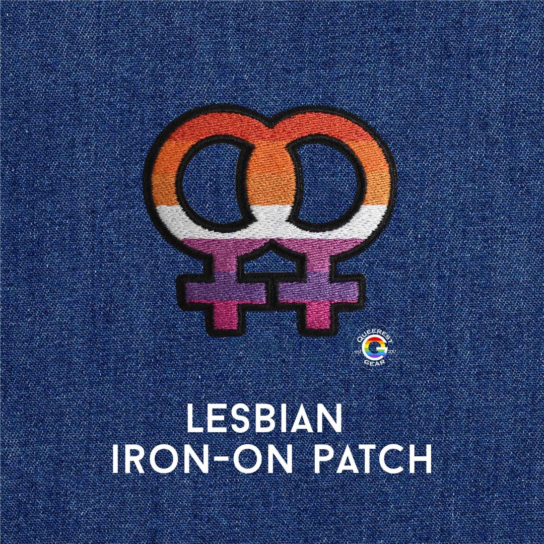 Lesbian Patch WLW Symbol Iron on Patch LGBTQA Gift for - Etsy