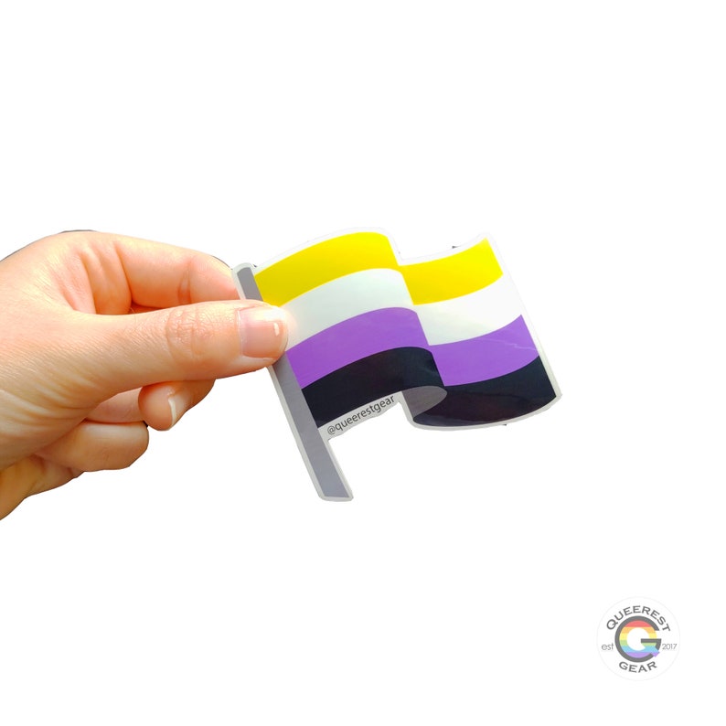 Nonbinary Sticker Nonbinary Flag Nonbinary Bumper Sticker - Etsy