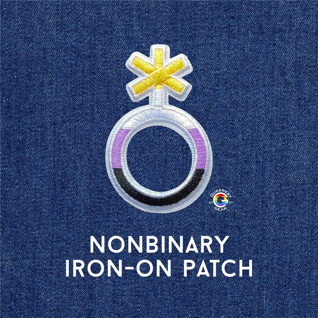 Nonbinary Patch Nonbinary Iron-on Patch 3 LGBT Patch - Etsy