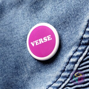 1.5" Top Bottom Verse Button Bedroom Position Button Pinback Button Top ...