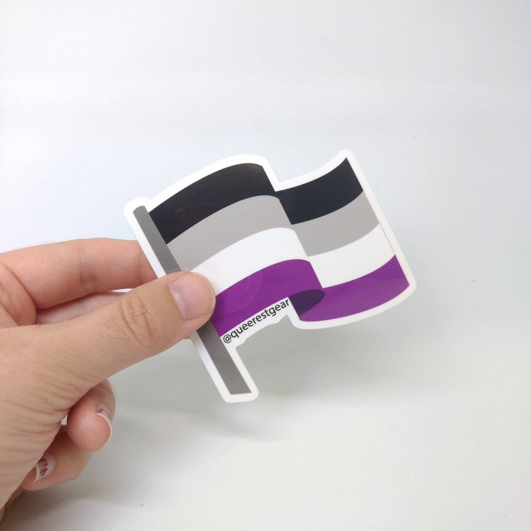 Asexual Sticker Asexual Pride Sticker Asexual Flag Sticker Etsy
