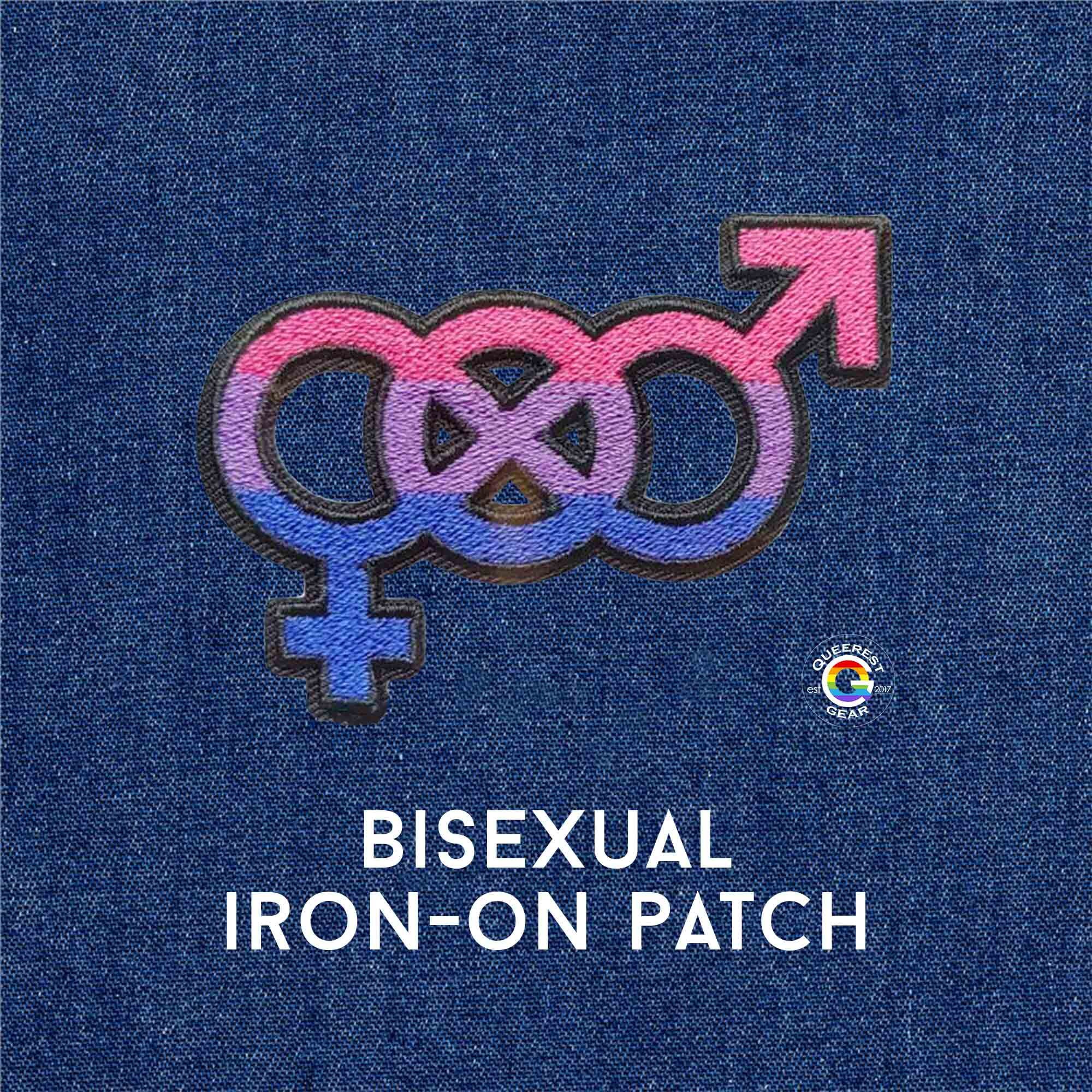 Bisexual Patch Bi Symbol Iron on Patch LGBTQA Bisexual Pride - Etsy