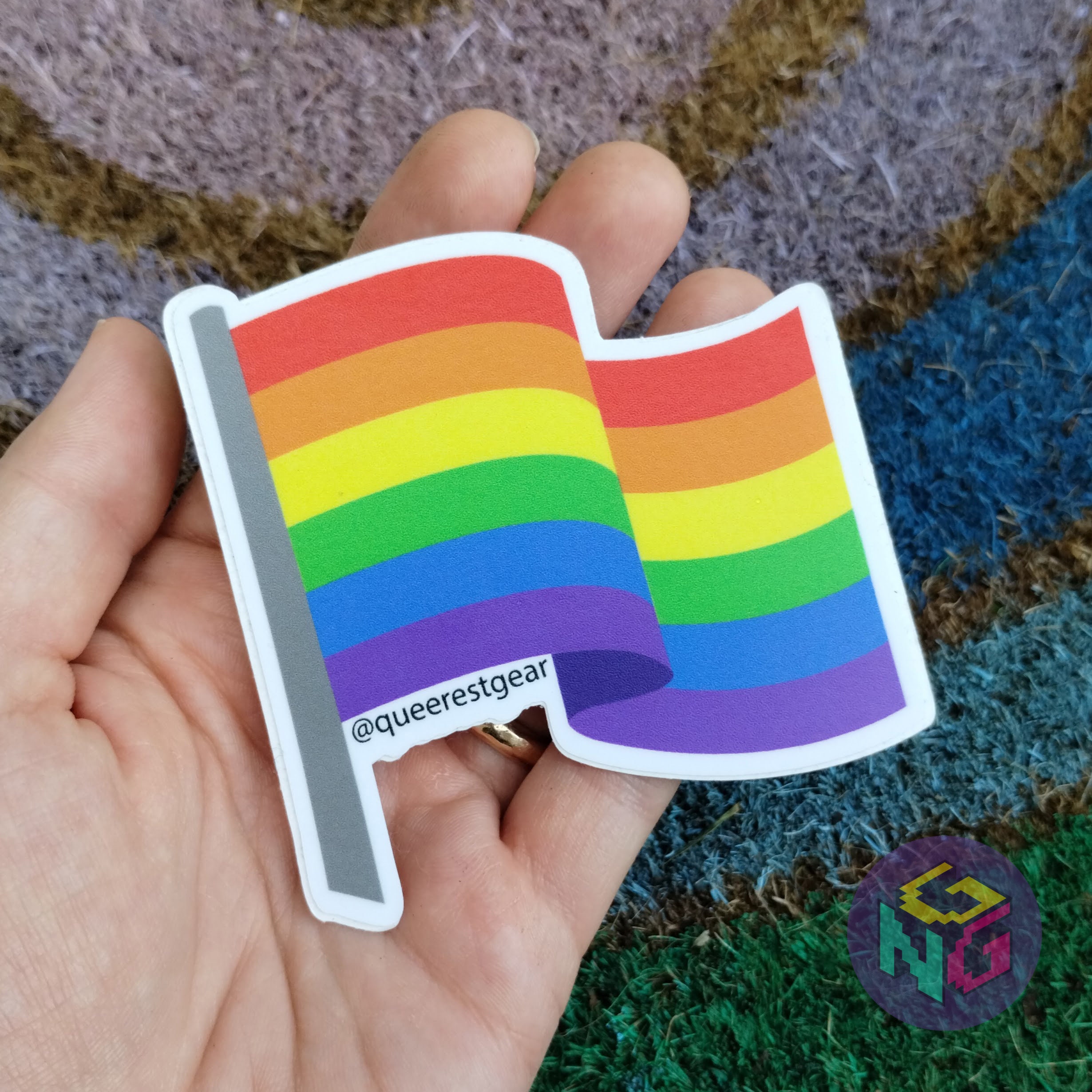 Gay Sticker Gay Pride Sticker Rainbow Flag Sticker LGBT Sticker Gay ...