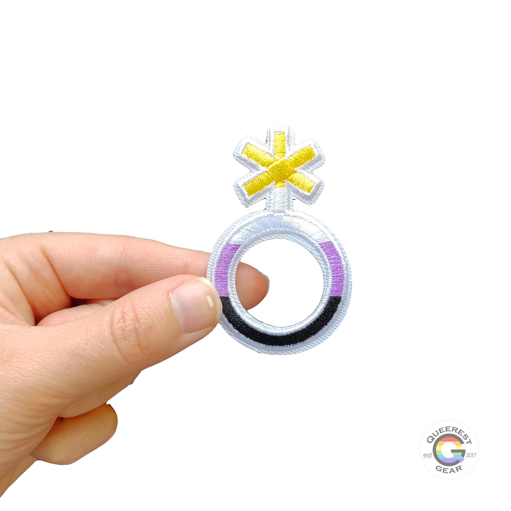 Nonbinary Patch Nonbinary Iron-on Patch 3 LGBT Patch - Etsy