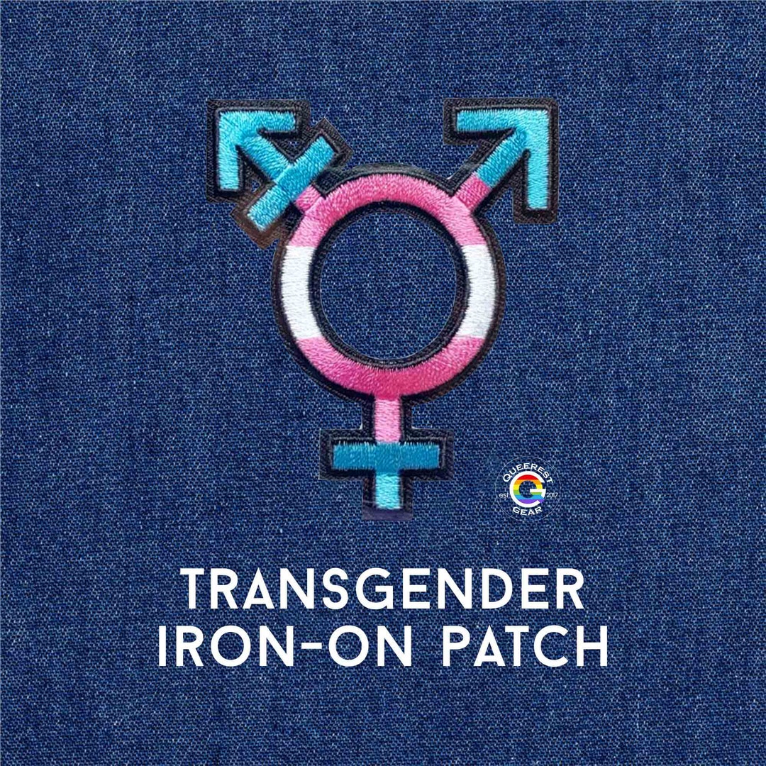 Transgender Patch Trans Symbol Iron on Patch LGBTQA Trans Man - Etsy