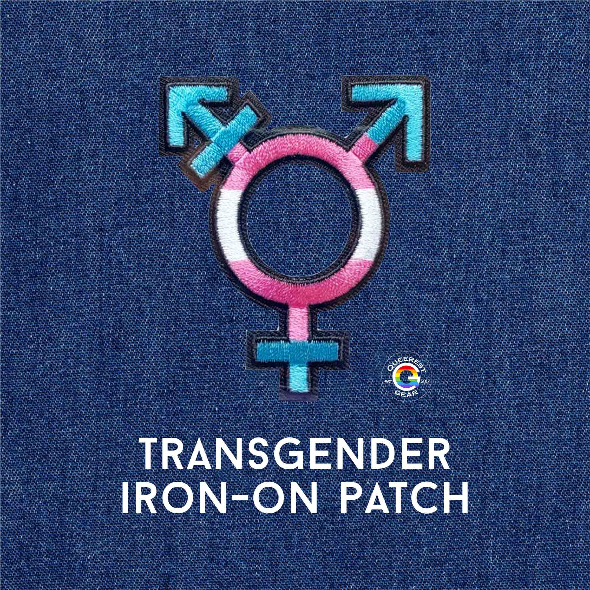 Transgender Patch Trans Symbol Iron on Patch LGBTQA Trans Man - Etsy 日本