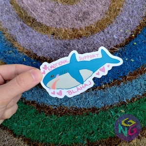 Blahaj Sticker, Shark Sticker, Shark Plush, Gift for Trans, Shark Decal ...