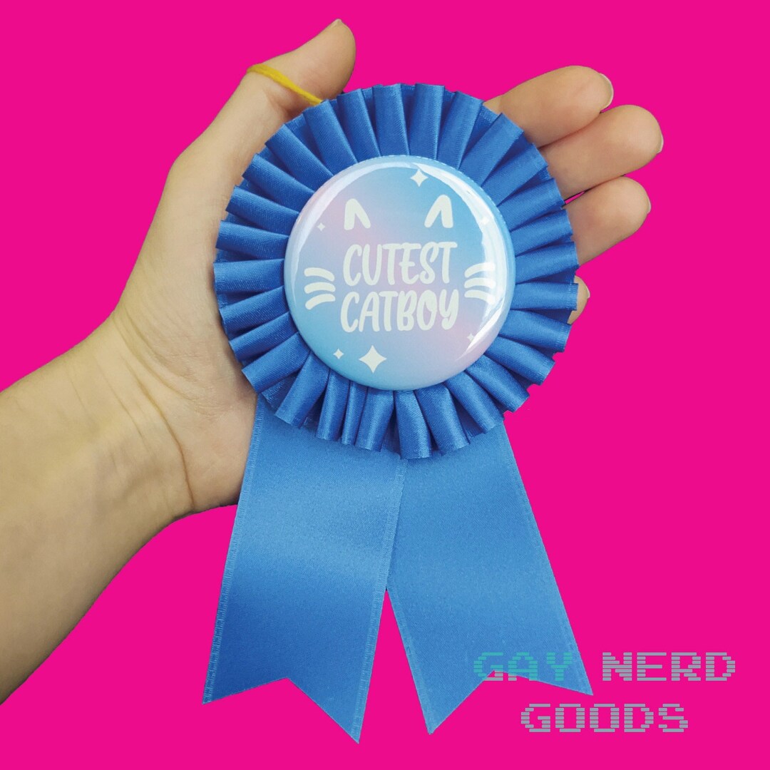 Cutest Catboy Award, Catboy Award Ribbon, Joke Prize, Cosplay Accessory ...