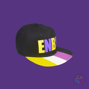 Nonbinary Pride Snapback Hat - Nonbinary Snapback, Nonbinary Hat, Transgender Hat, Nonbinary ...