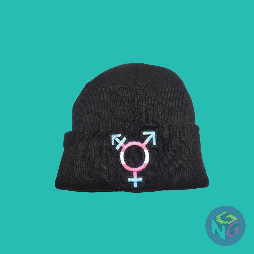 Transgender Beanie Transgender Pride Symbol Transgender Flag Beanie ...