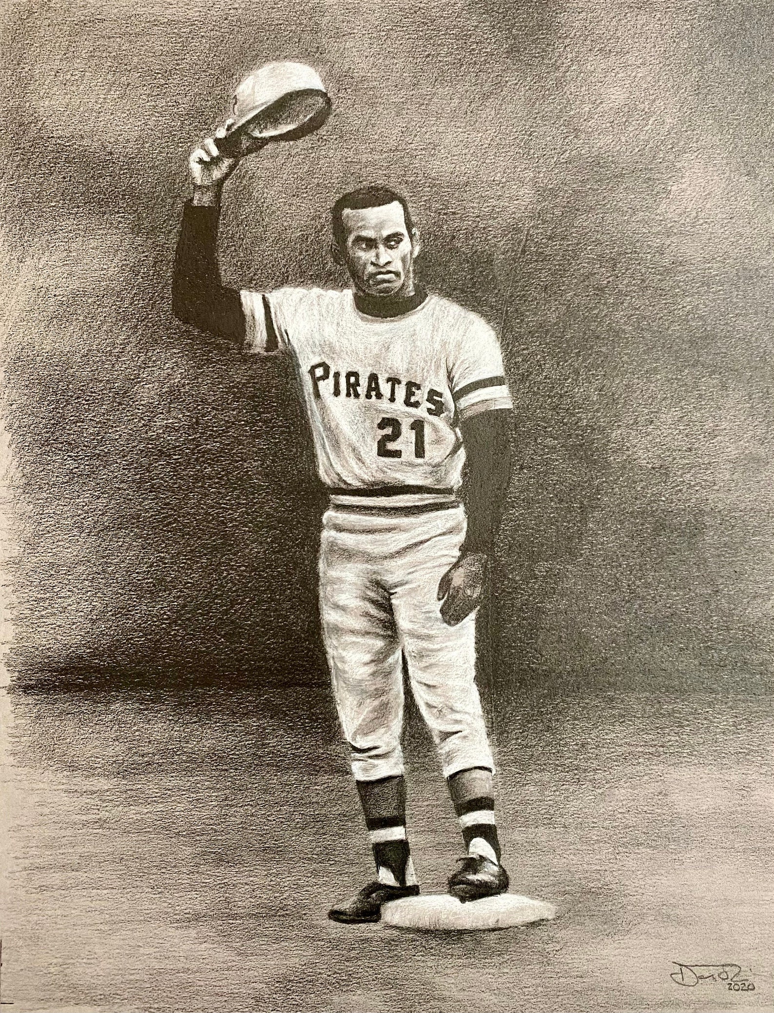 Roberto Clemente - (original Drawing) - Etsy