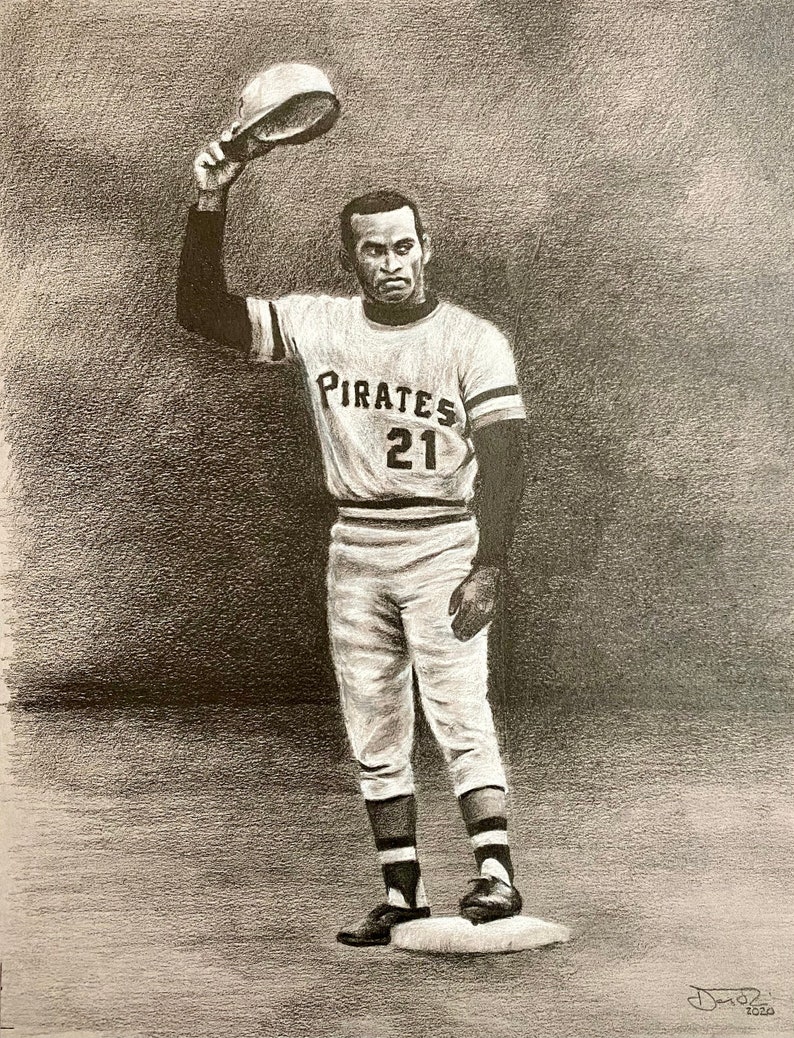 Roberto Clemente - (original Drawing) - Etsy