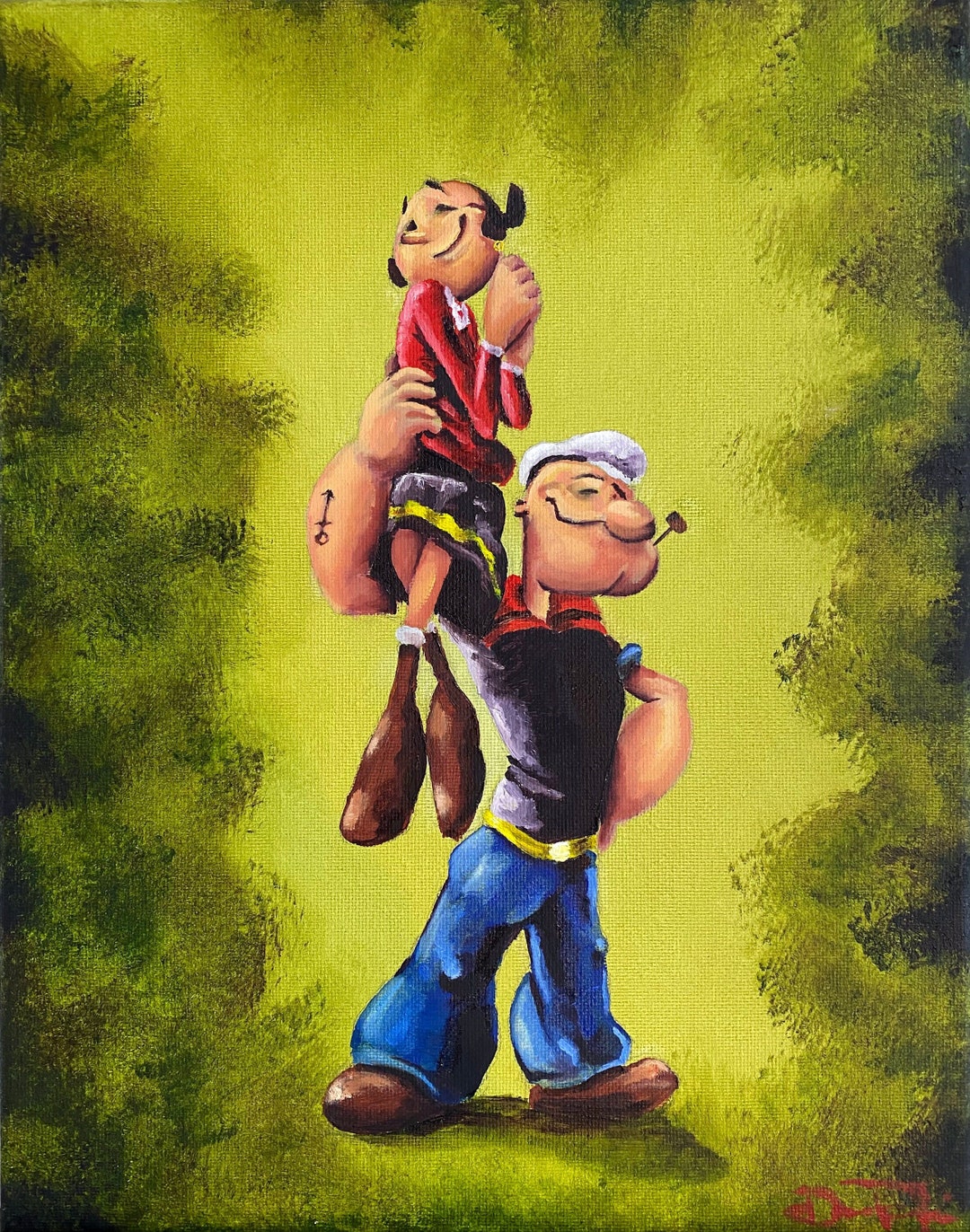 Popeye and Olive Oyl - #2 (ART PRINT) - Etsy