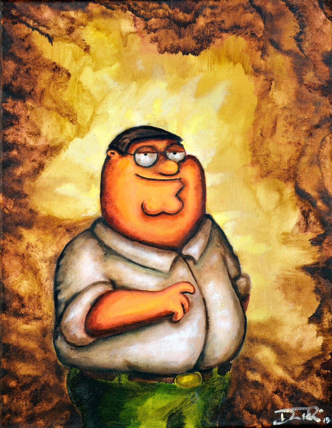 Peter Griffin From Family Guy (ORIGINAL PAINTING) - Etsy