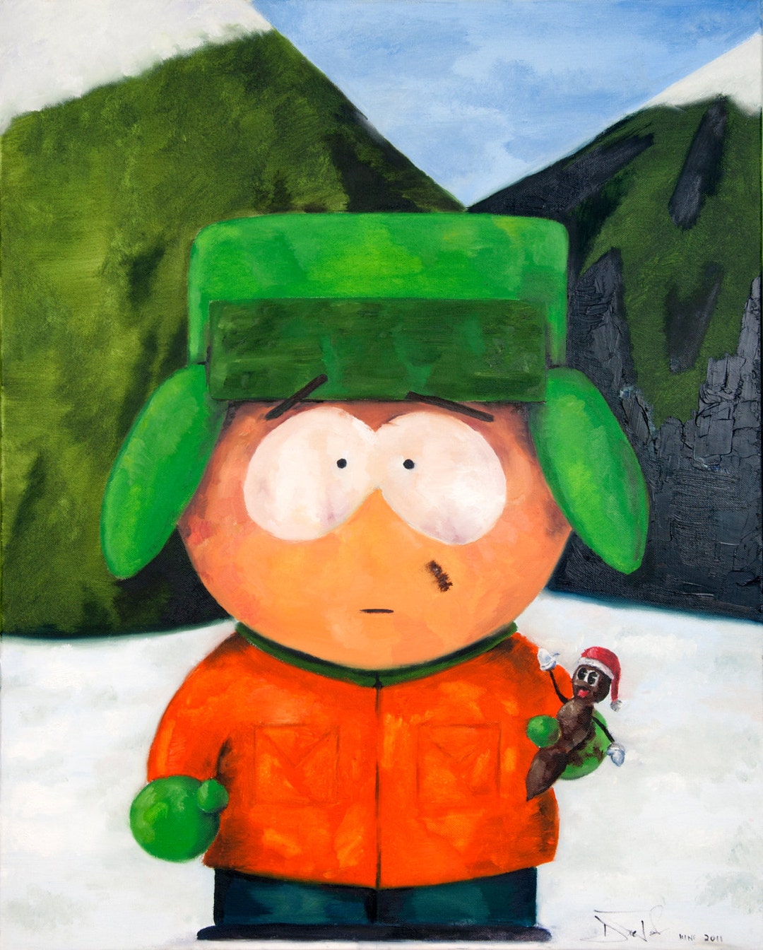 Kyle and Mr. Hankey From South Park ART PRINT - Etsy Canada