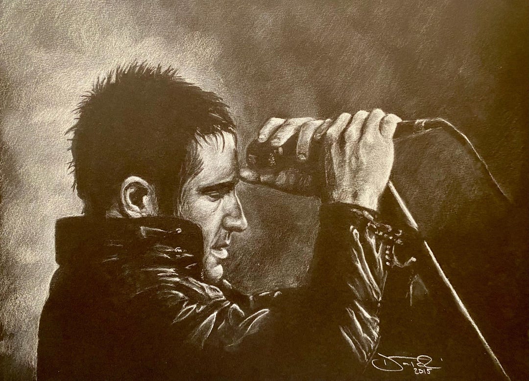 Trent Reznor (NIN) - Original Drawing - Etsy