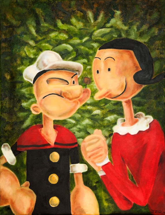 Popeye and Olive Oyl 1 ART PRINT | Etsy