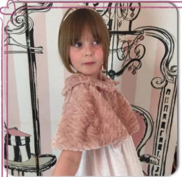 Child's Faux Fur Cape in a Feather Pattern - Etsy