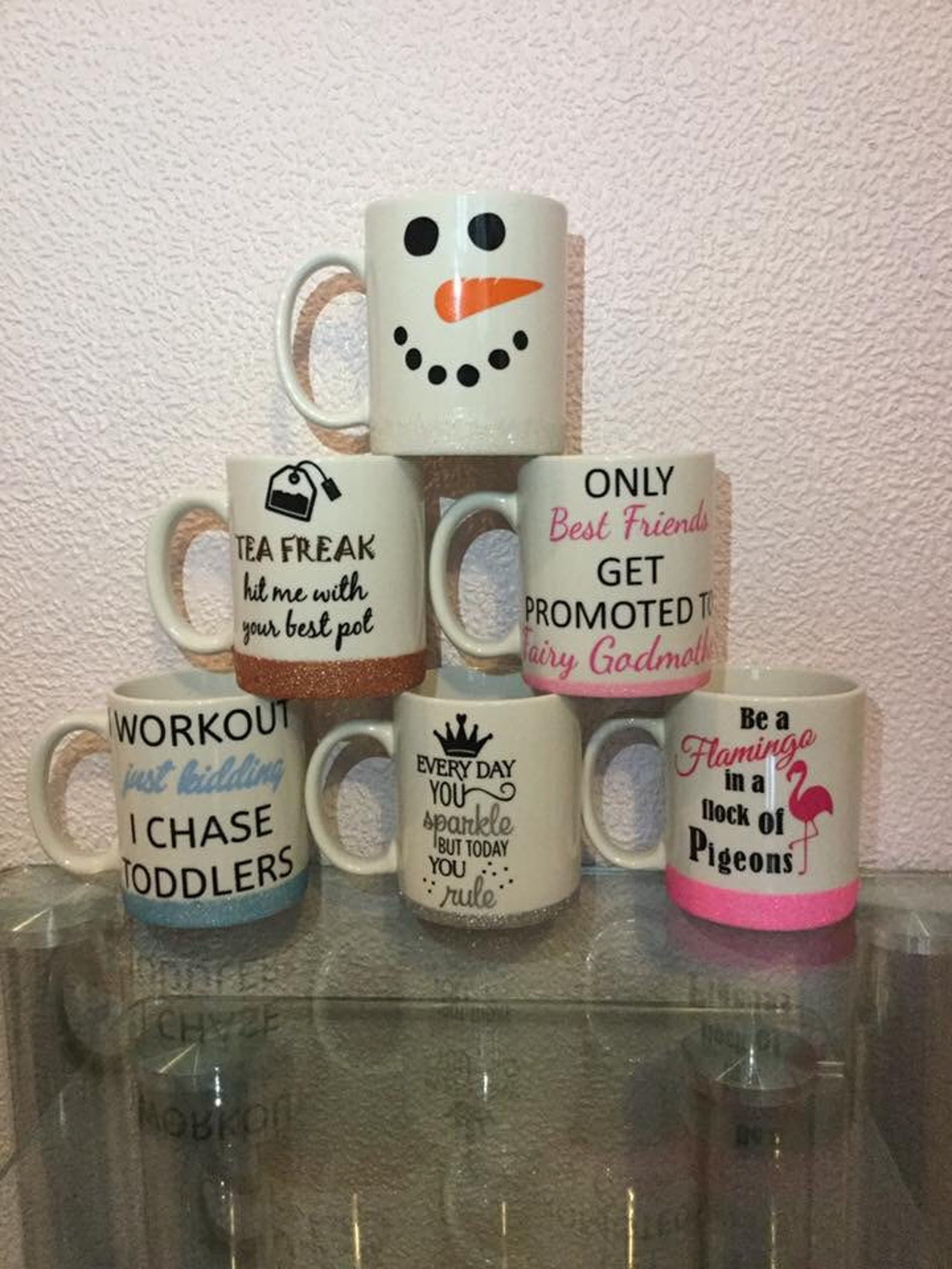 Slogan Mug, Glitter Mug, Glitter Slogan Mug, Funny Mug, Cup, Humourous ...