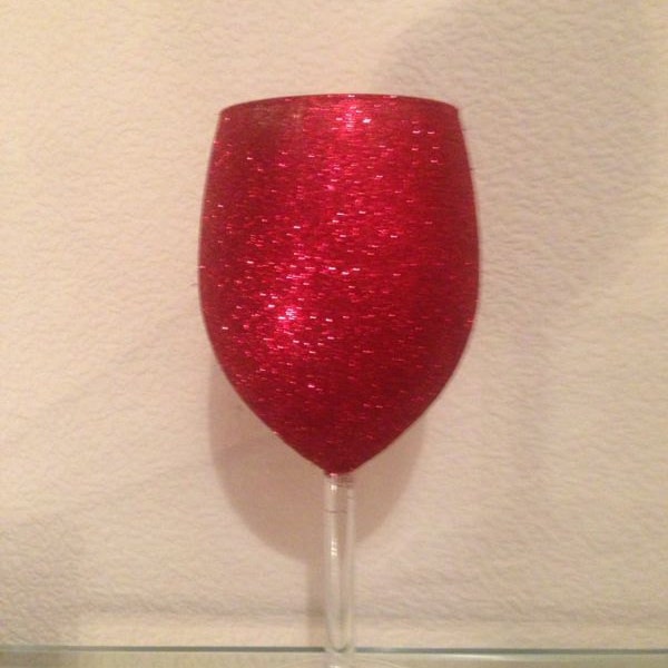 Glitter Wine Glass - Etsy UK
