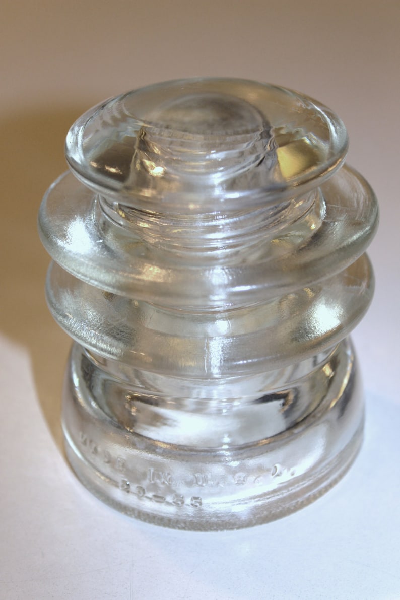 Vintage 1950’s Hemingray 56 Thick Clear Glass Insulator - Etsy