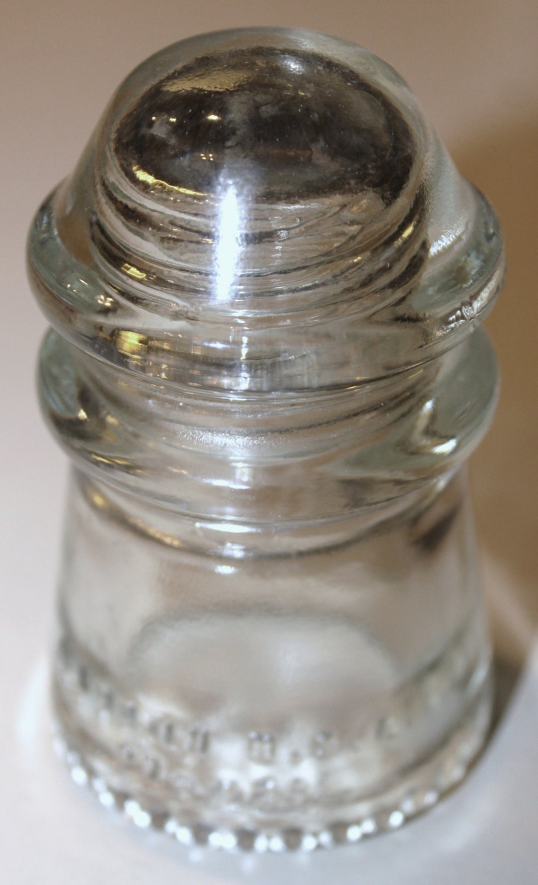 Vintage 1950’s Hemingray 56 Thick Clear Glass Insulator - Etsy