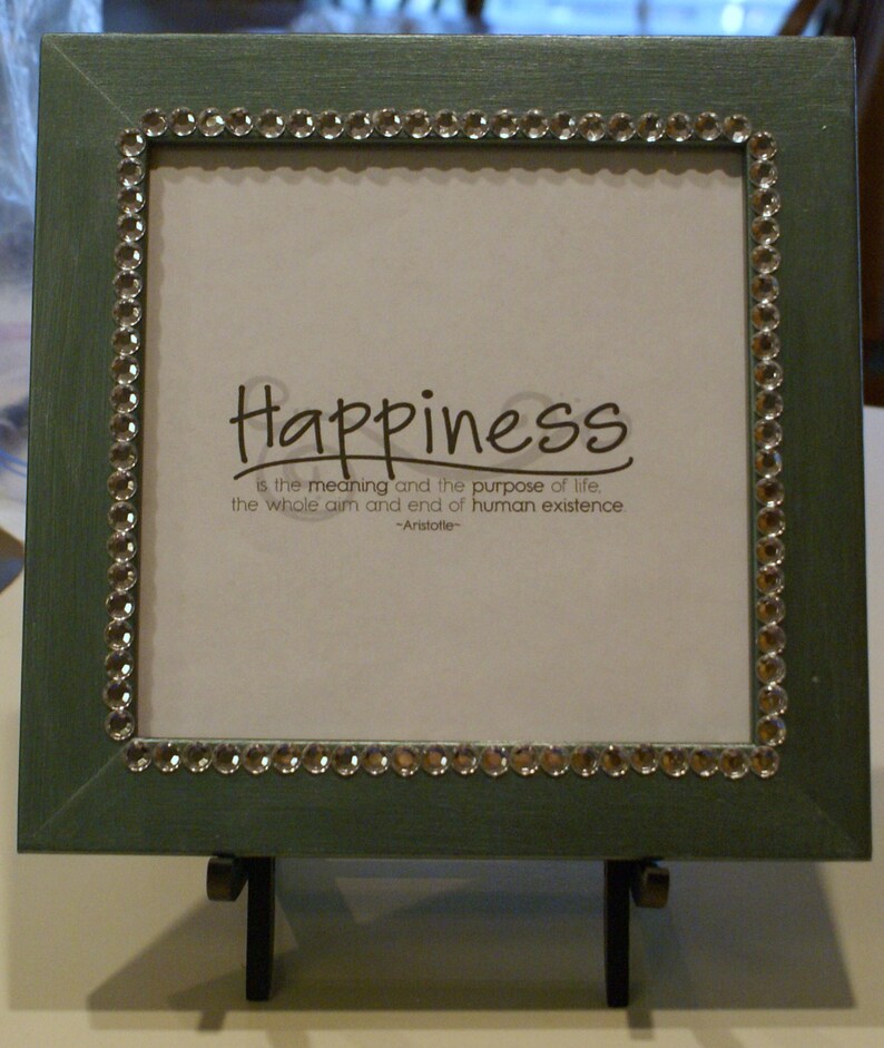 A 7x7 In. Square Frame Painted With Blue-silver Metallic Paint - Etsy