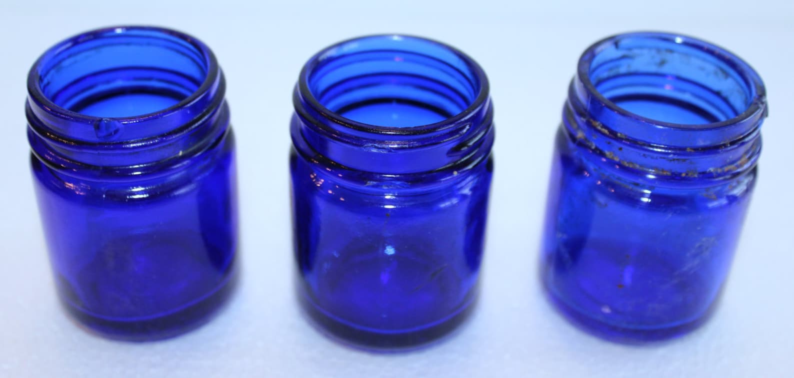 Vintage 1960's Vicks Vaporub Cobalt Blue Bottles - Etsy