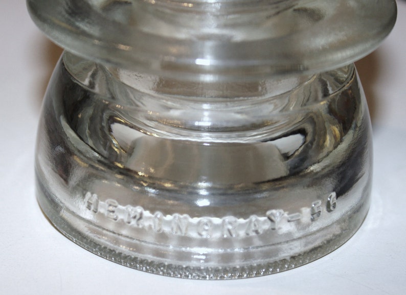 Vintage 1950’s Hemingray 56 Thick Clear Glass Insulator - Etsy