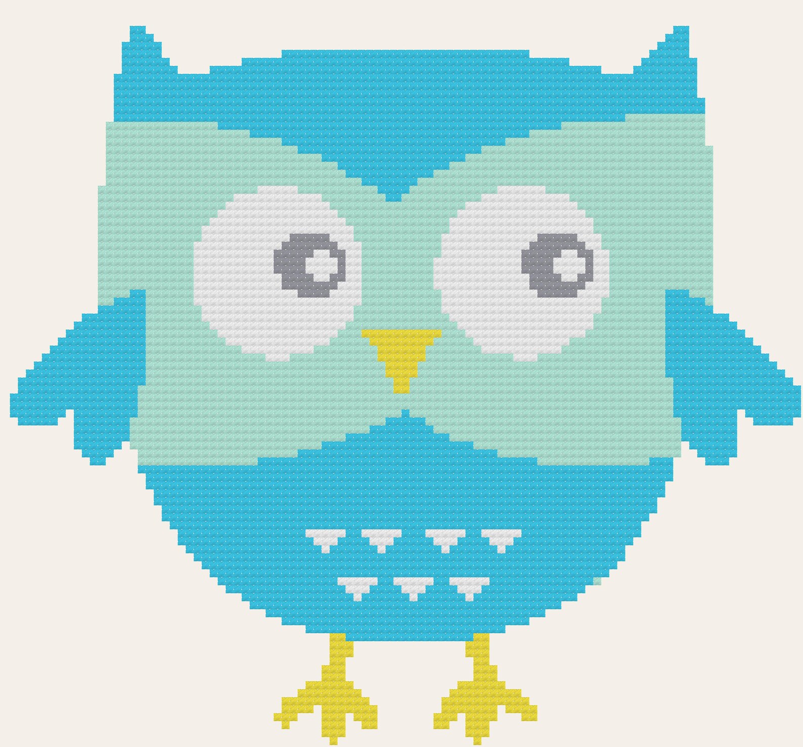 Cute Owl Set Cross Stitch Pattern, Cute Children's Cross Stitch Pattern ...