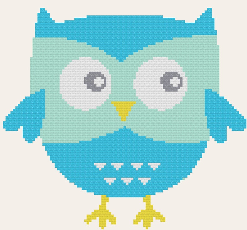 Cute Owl Set Cross Stitch Pattern, Cute Children's Cross Stitch Pattern ...