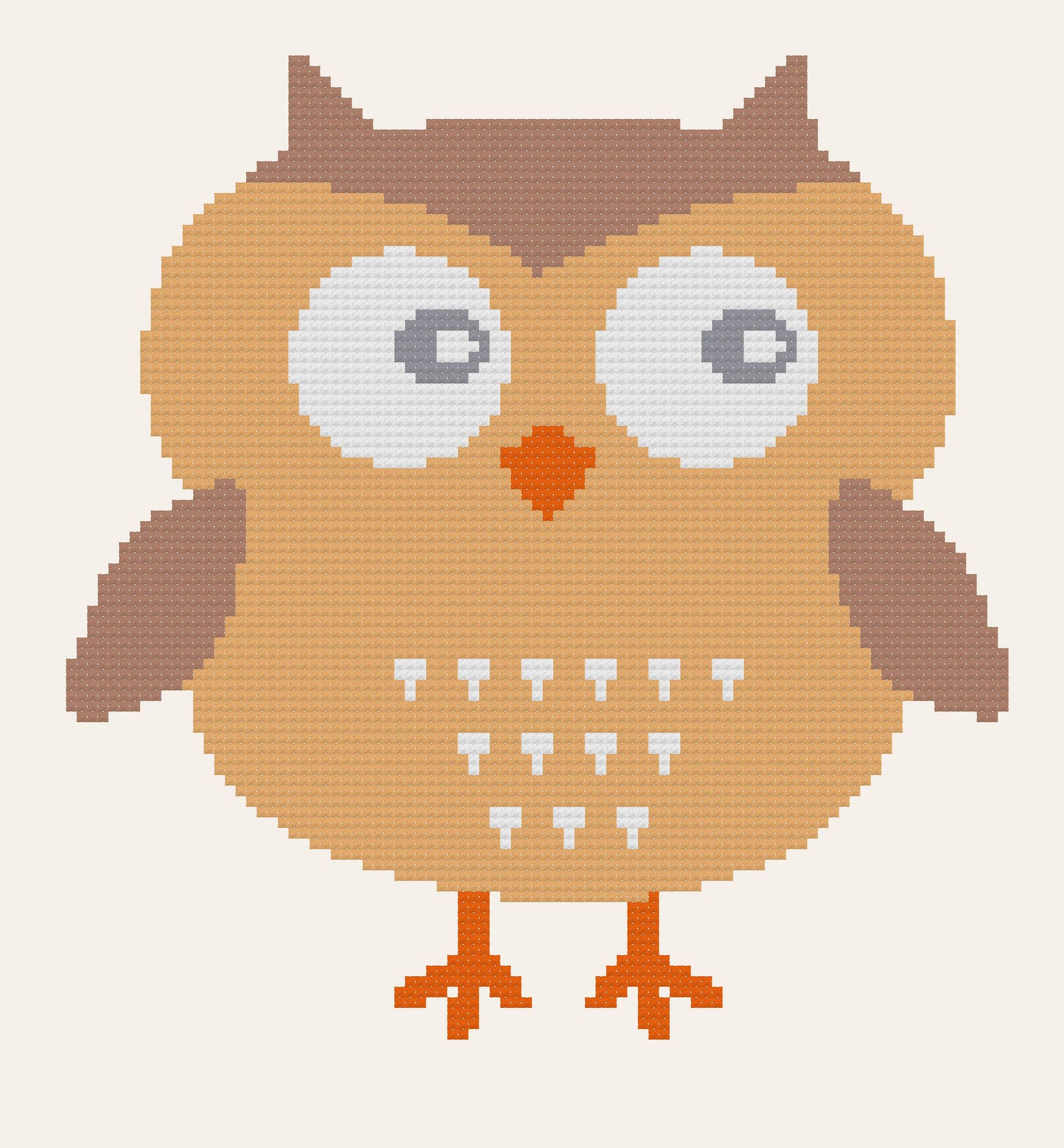 Cute Owl Set Cross Stitch Pattern, Cute Children's Cross Stitch Pattern ...