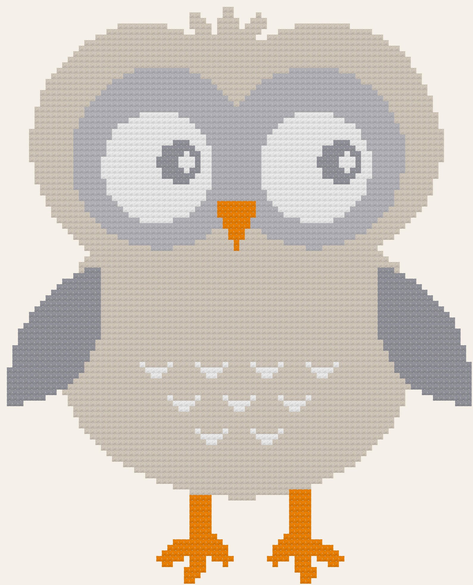 Cute Owl Set Cross Stitch Pattern, Cute Children's Cross Stitch Pattern ...