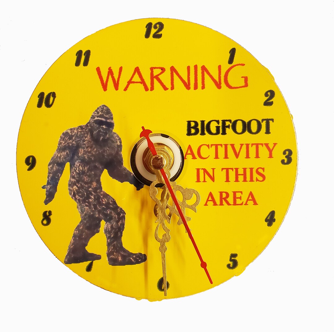 CD Clock Bigfoot Activity SHIPPING - Etsy