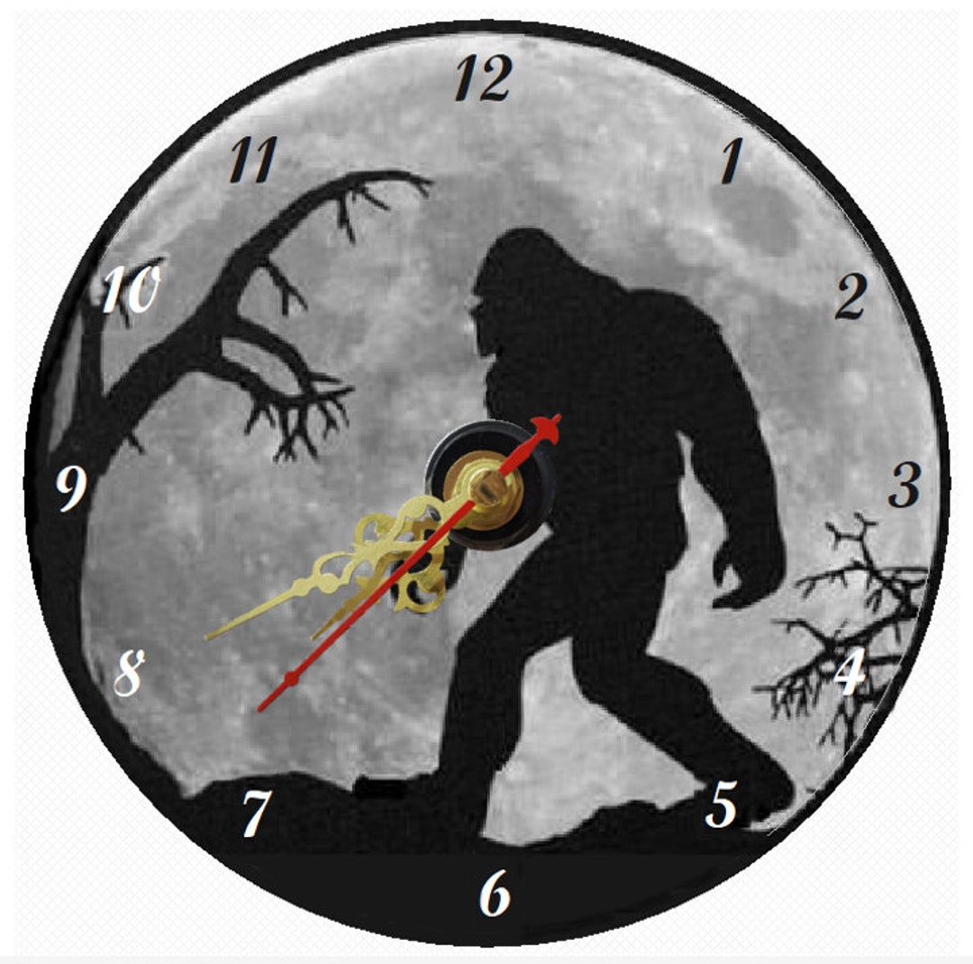 CD Clock Big Foot Sasquatch Yeti FREE SHIPPING - Etsy