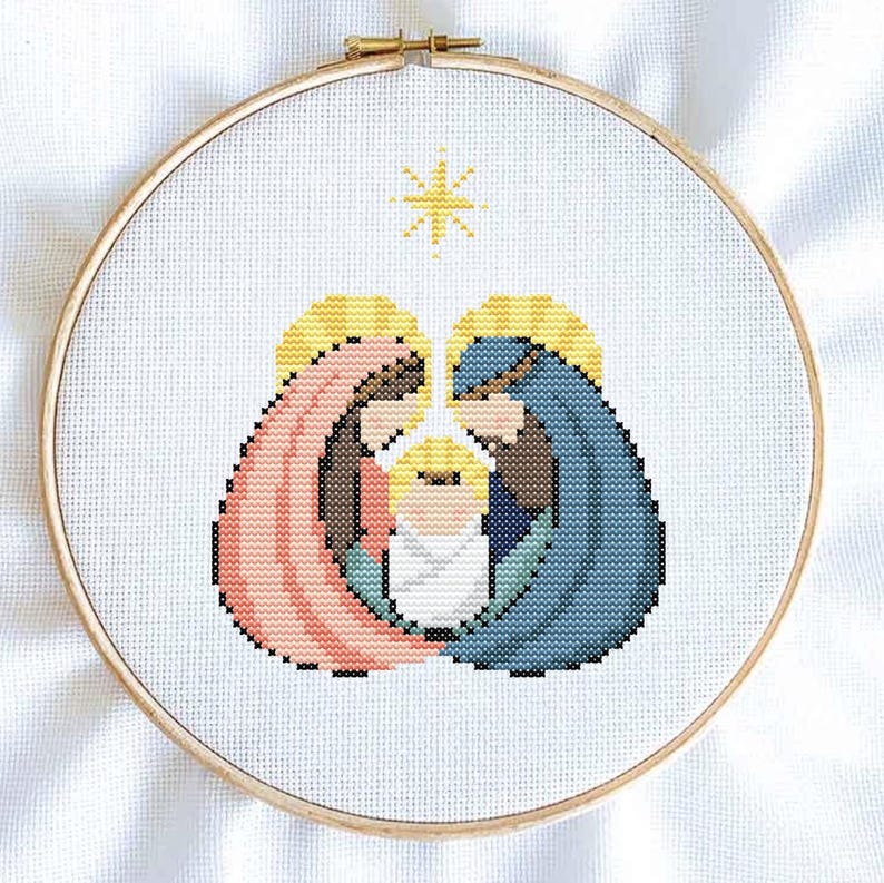 Nativity Cross Stitch Pattern PDF Files - Etsy
