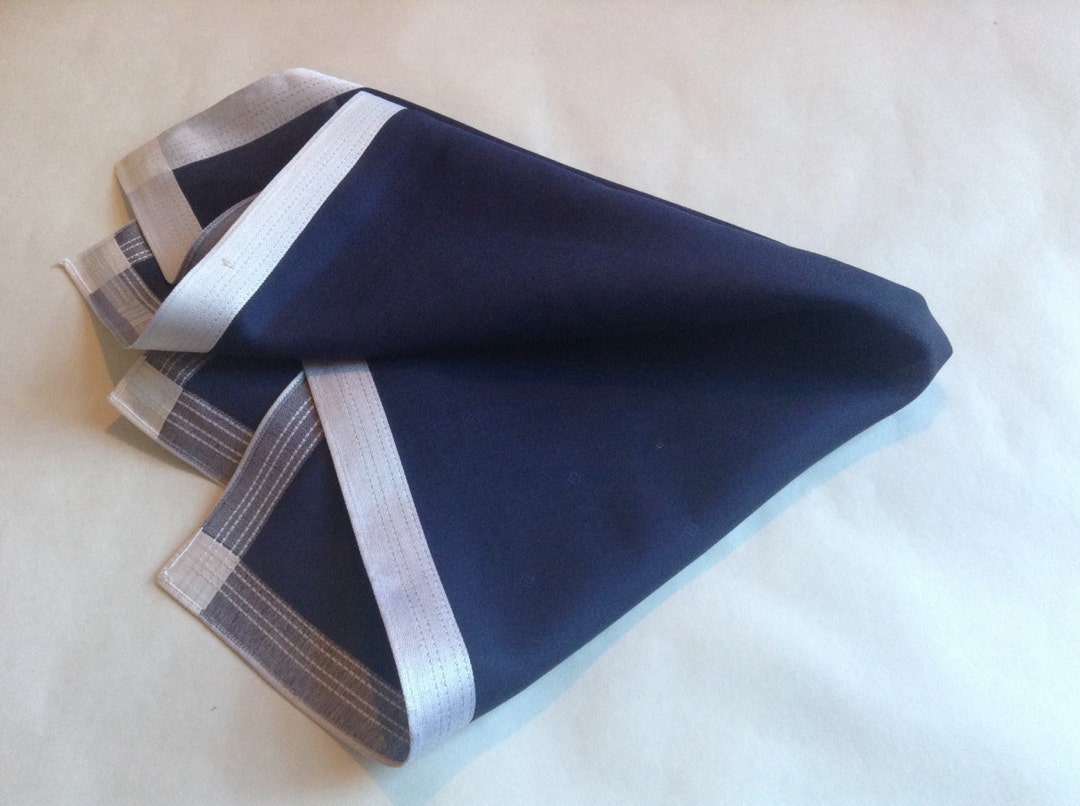 Daks Pocket Square Handkerchief Dark Blue. Fathers Day Gift/ Wedding ...