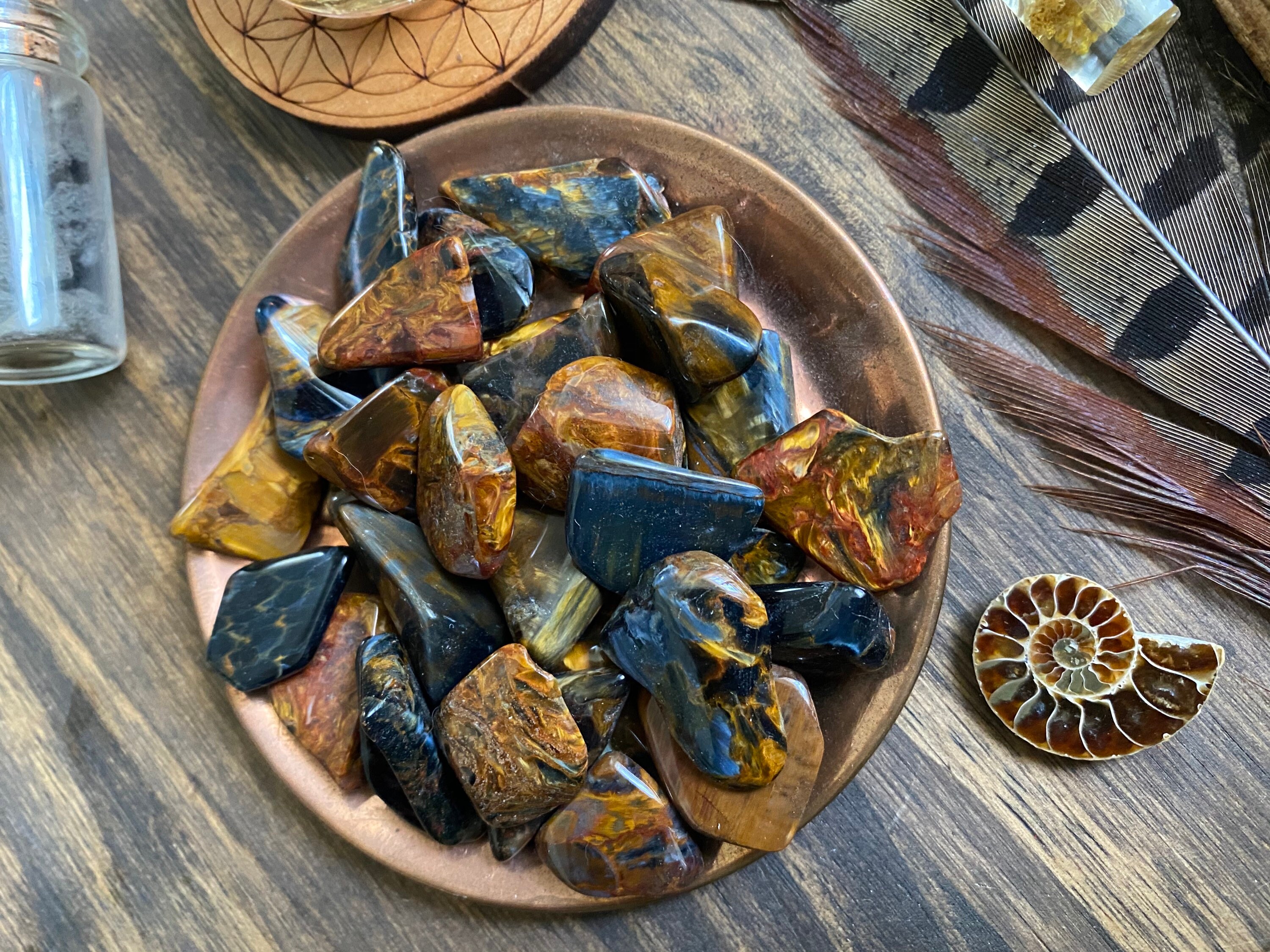 Extra Small Pietersite Pebbles // Tumbled Pietersite Namibia | Etsy