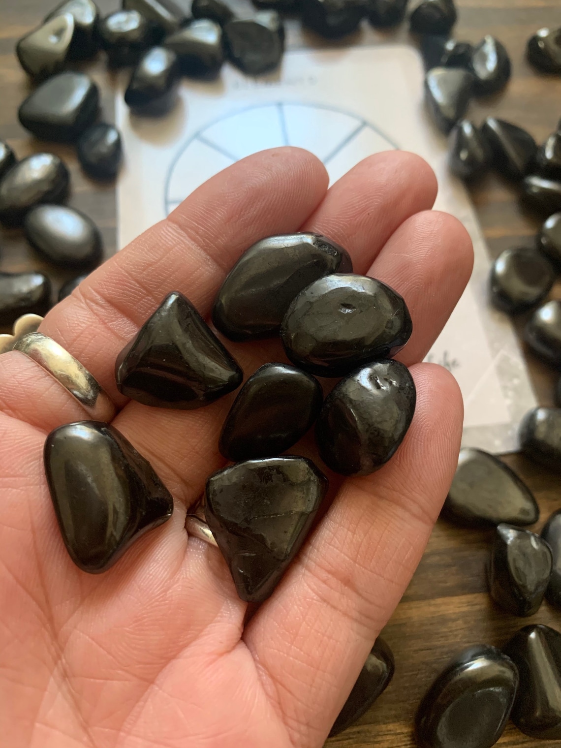 Shungite Tumbled Stone // Tumbled Shungite Stones // EMF | Etsy